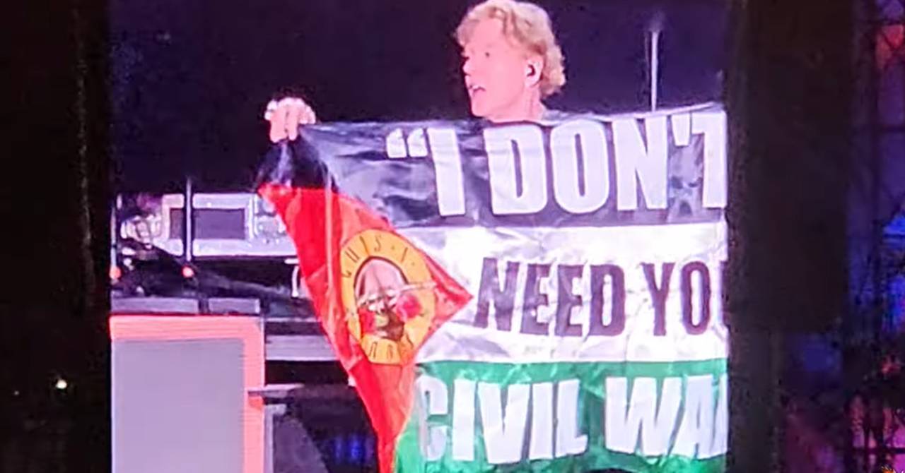 Rock y rebeldía: Axl Rose levanta la voz por Palestina en Bogotá